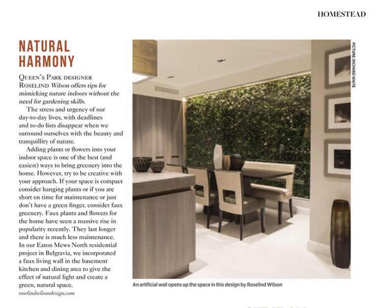 Homestead Magazine, Autumn 2019 - Roselind Wilson Design